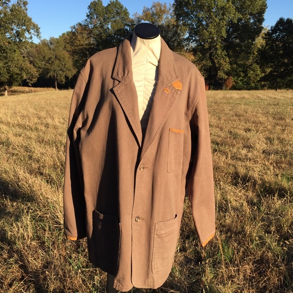 Orvis | Jackets & Coats | Vtg Orvis Zambezi Safari Coat Leather Elbow ...